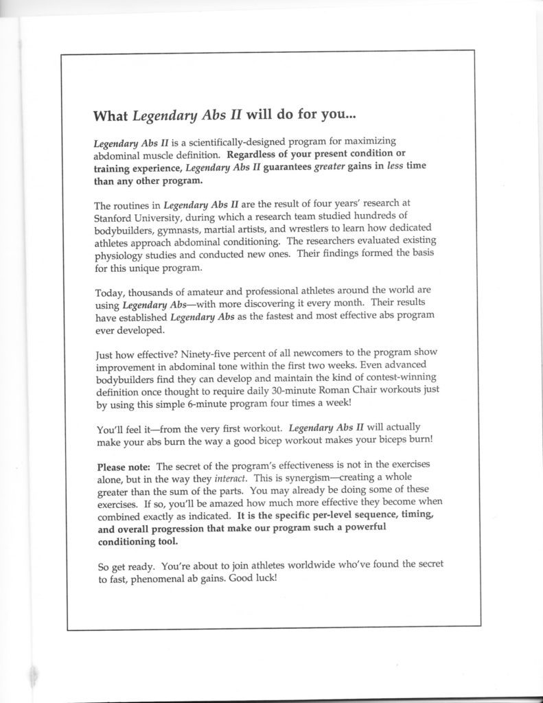 Health for Life Legendary Abs II